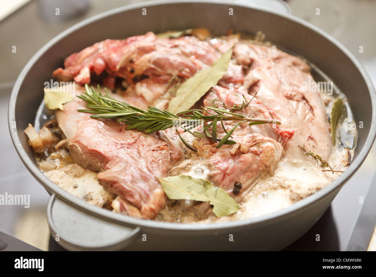 Rabbit goose meat hi-res stock photography and images - Alamy