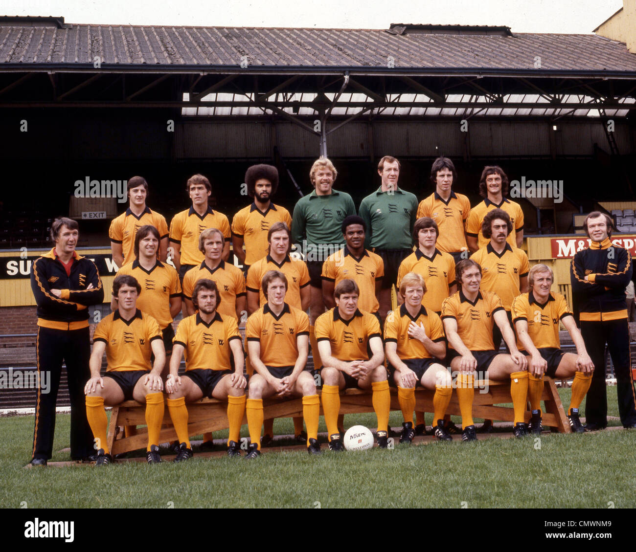 Wolverhampton Wanderers FC squad 1979. Back Wayne Clarke, John Stock ...