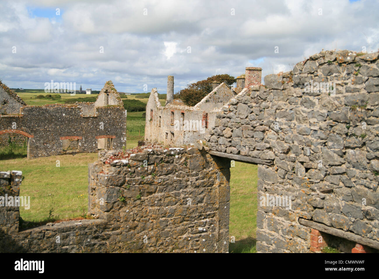 Flimston hamlet ruins hi-res stock photography and images - Alamy