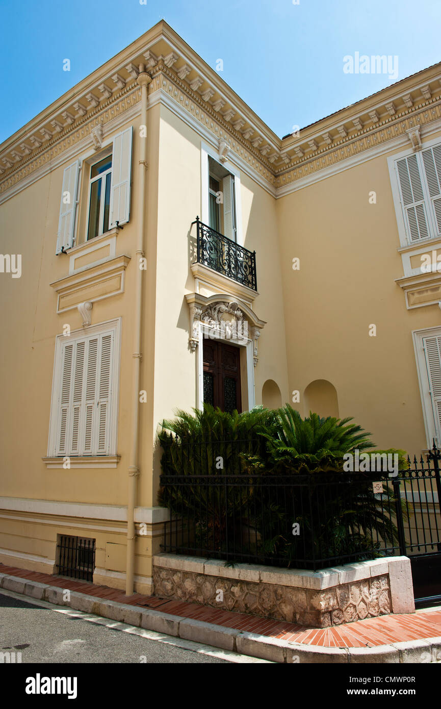 A beige mansion in Monaco Stock Photo - Alamy