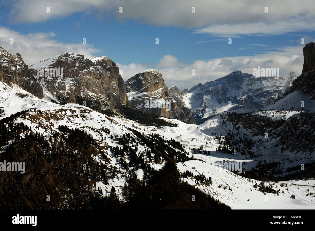 Gruppo Sella Sella Gruppe near The Passo Sella Sellajoch Selva Val ...