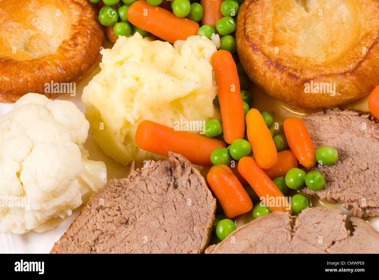 Traditional English lunch, roast beef version Stock Photo - Alamy