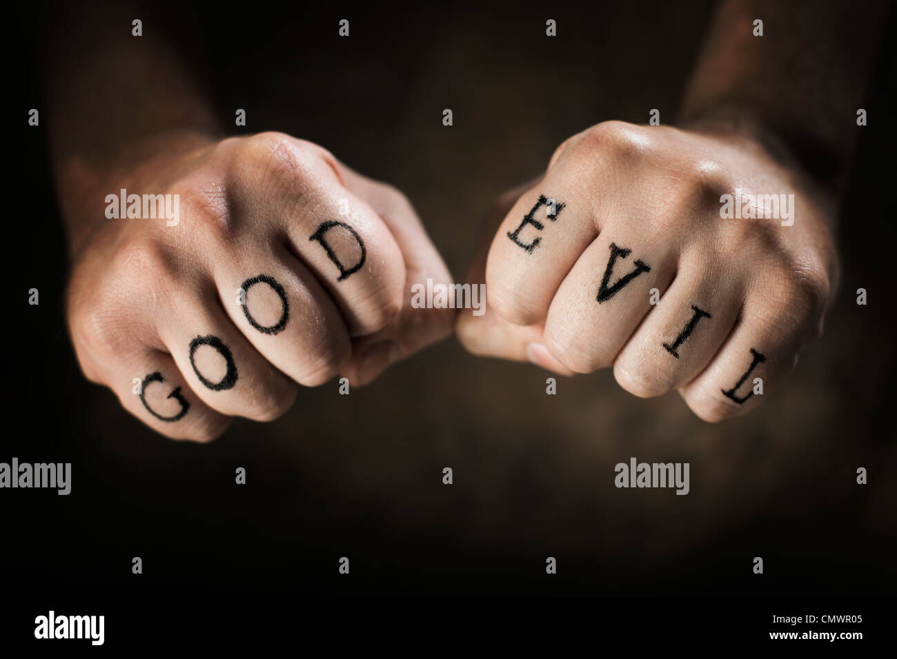 Good and evil hi-res stock photography and images - Alamy
