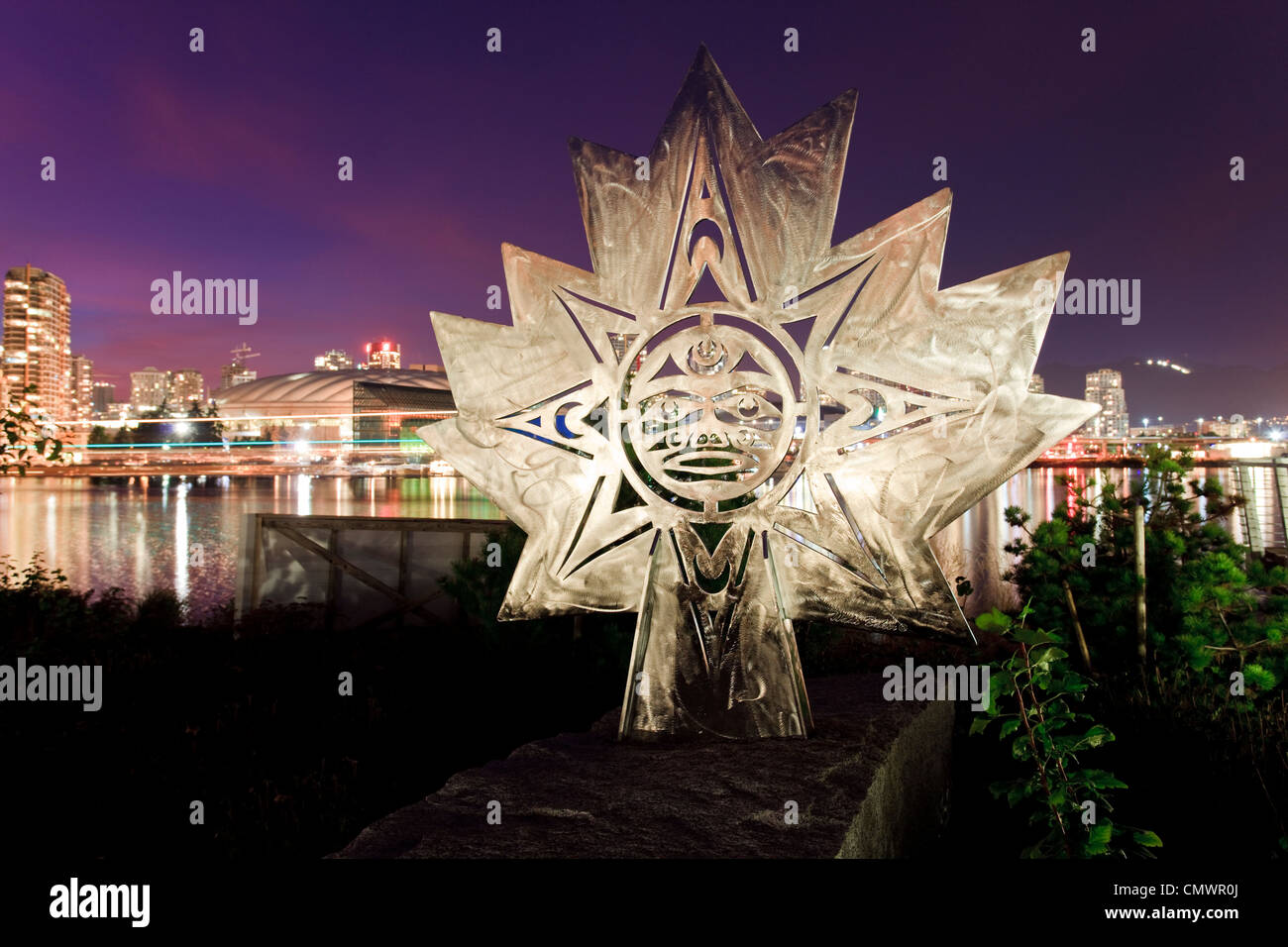 View of sculpture by Wade Baker and BC Place Stadium from Athlete's ...