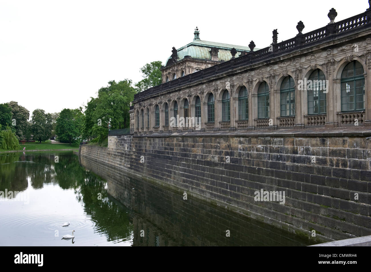 Dresden castle moat in Germany Stock Photo - Alamy