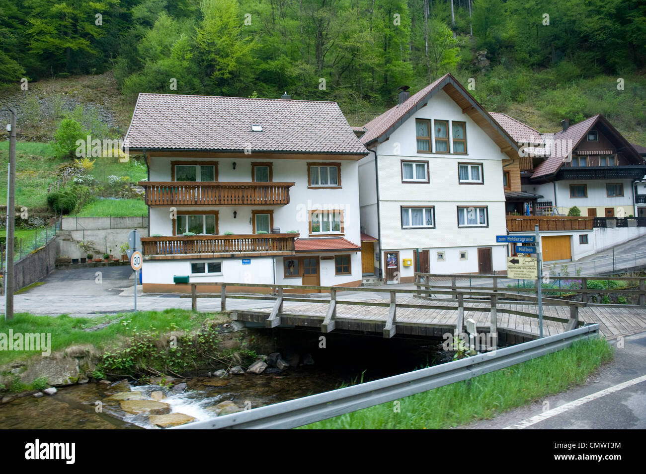 German village road hi-res stock photography and images - Alamy