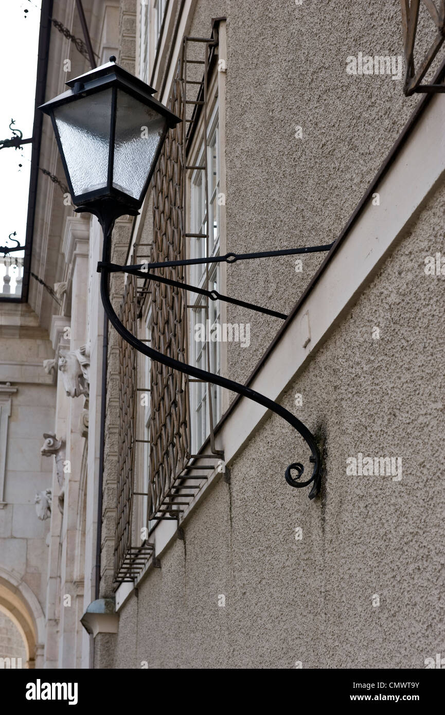 A lamp post outside a traditional architecture Stock Photo - Alamy