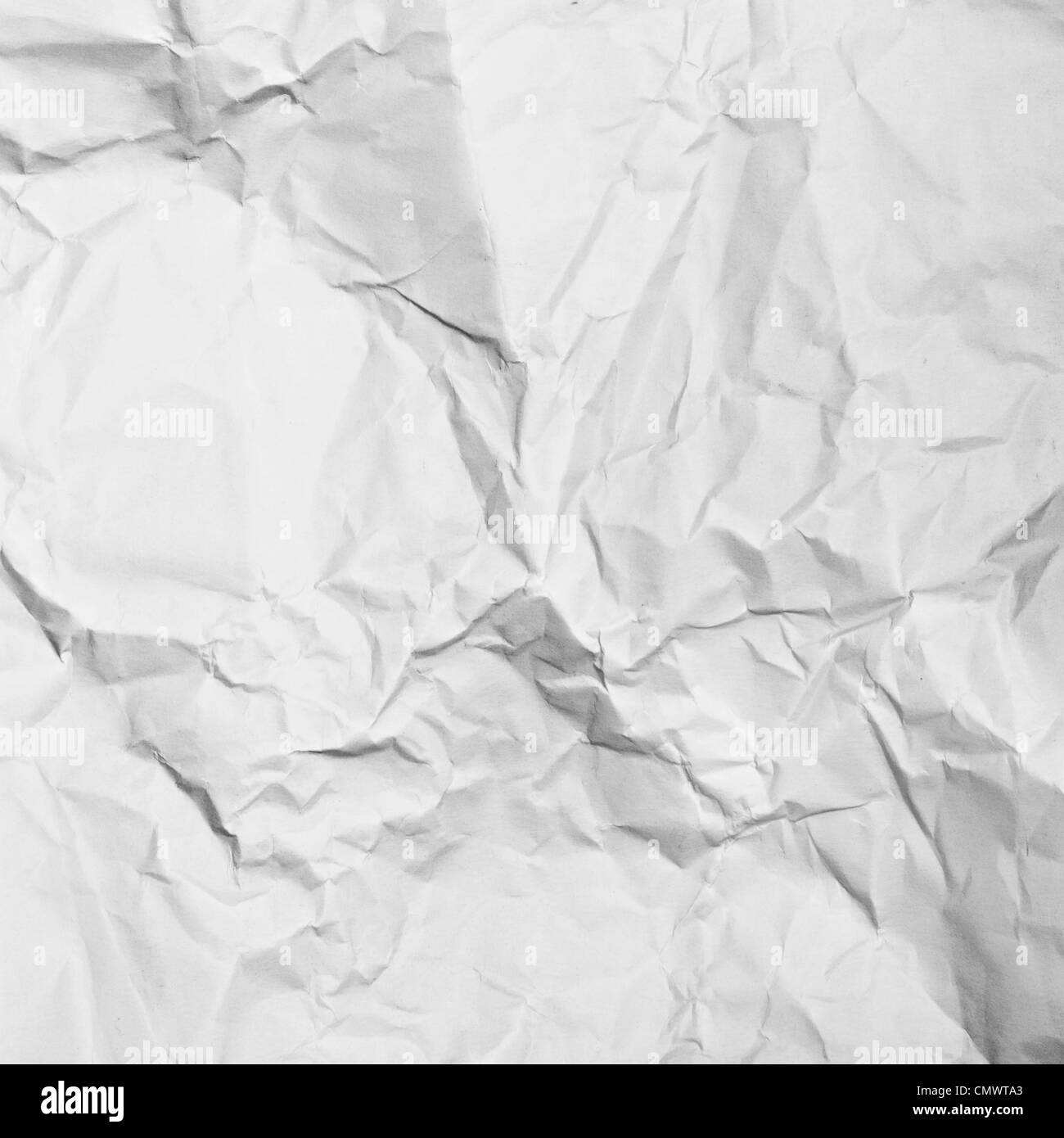 white crumpled paper texture or background Stock Photo - Alamy