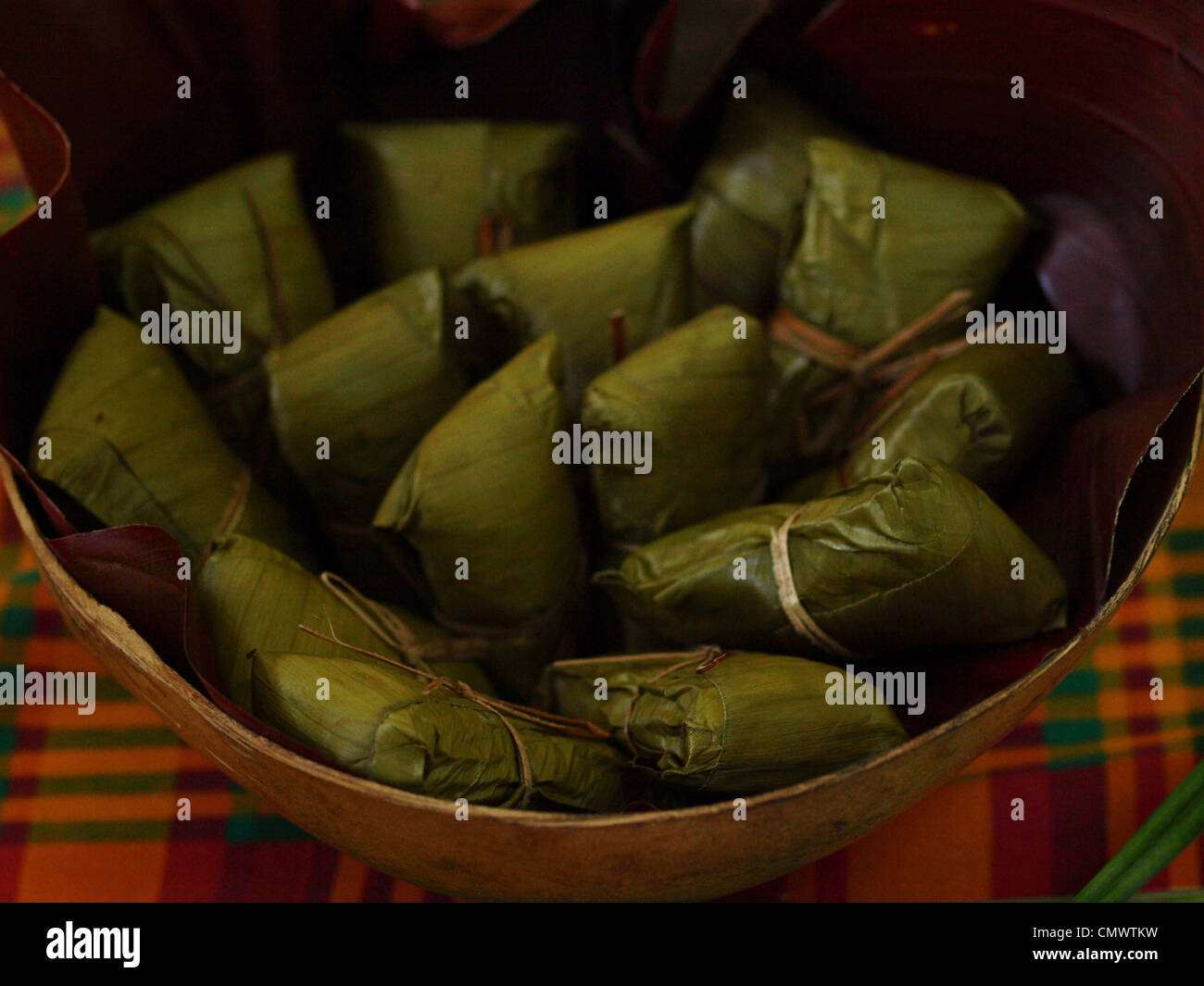 Kanki; a traditional Kalinago food preparation, in the Commonwealth of ...