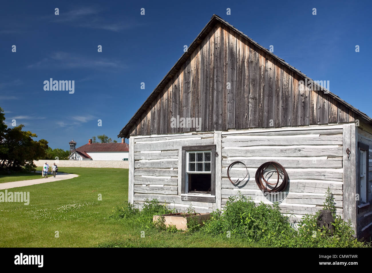 Old Western Blacksmith Buildings 1860s' Blacksmith Shop Stock Photo.