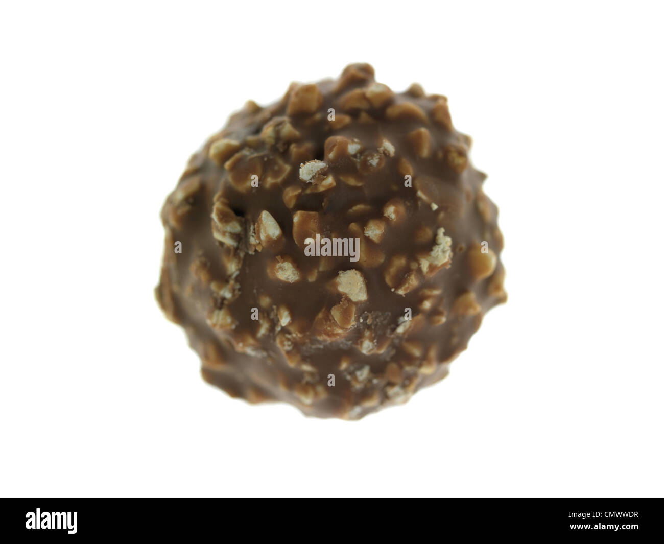 Chocolate balls isolated against a white background Stock Photo - Alamy