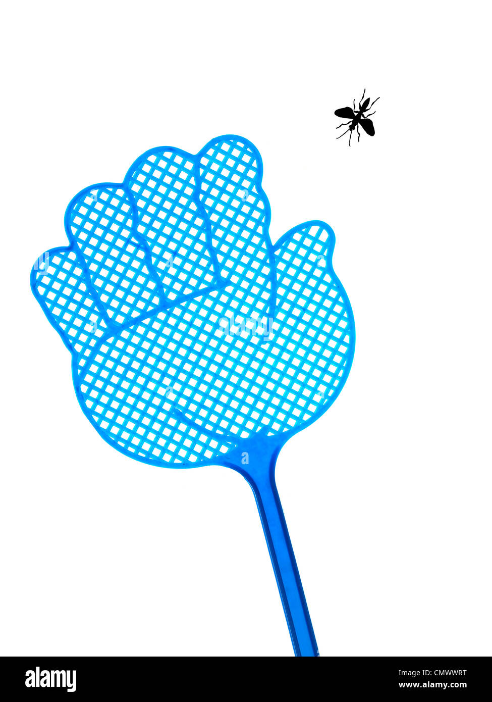 A fly swat isolated against a white background Stock Photo - Alamy
