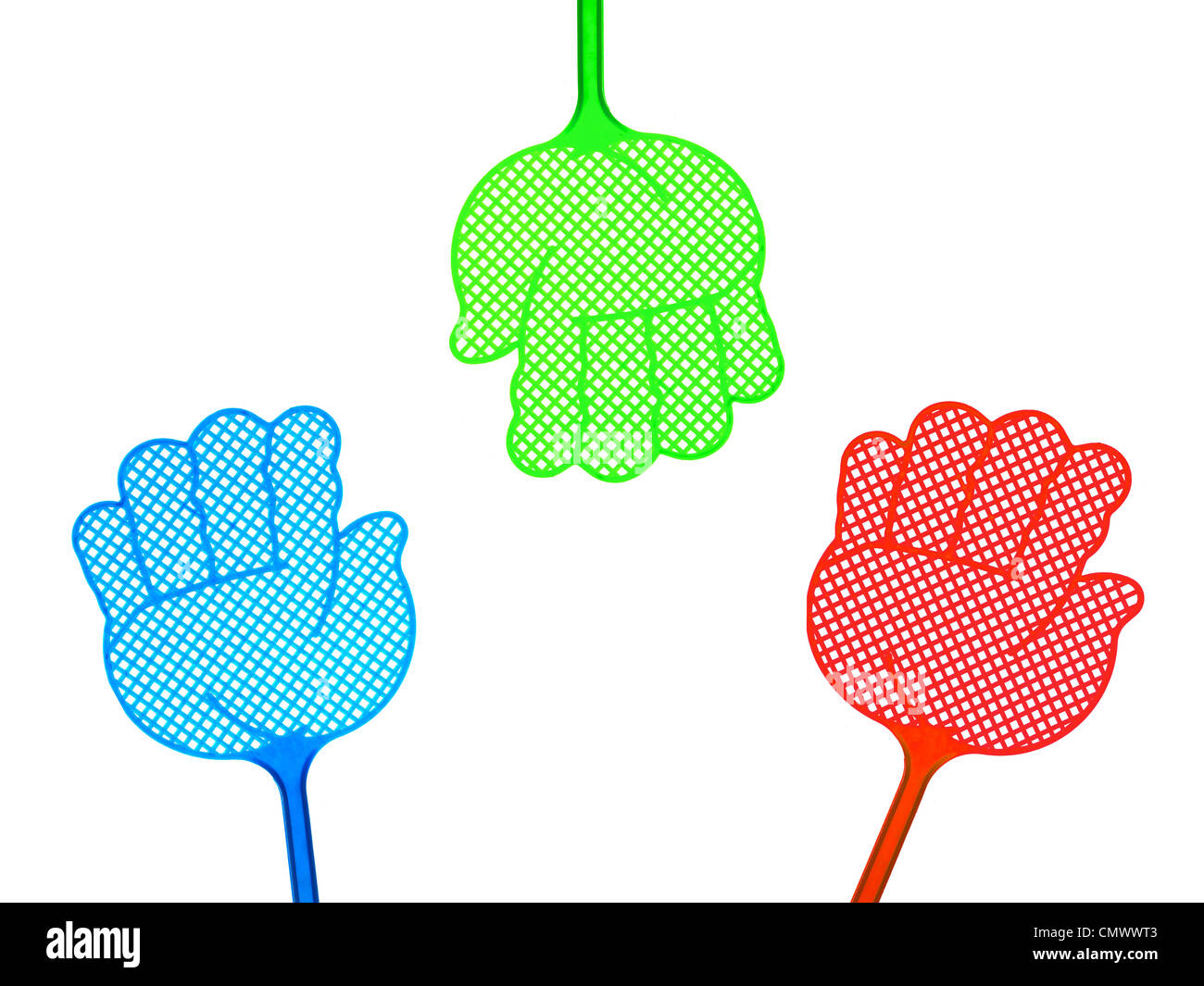 A fly swat isolated against a white background Stock Photo - Alamy