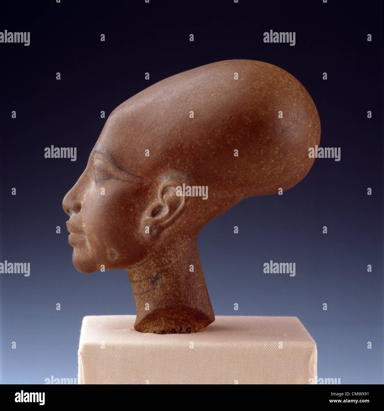 The bust of an Amarna Princess, 18th Dynasty, Amarna Period (1352 ...