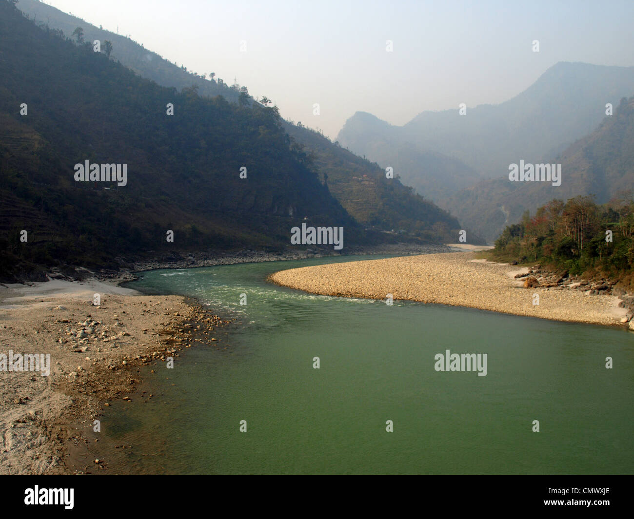 Trisuli River Valley Stock Photo - Alamy