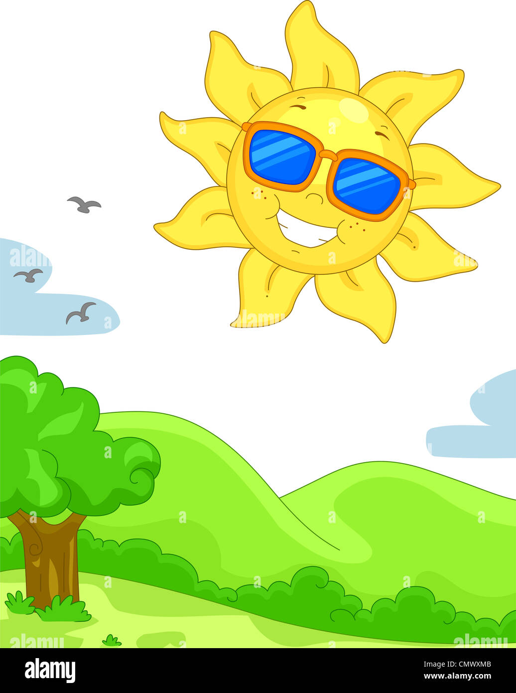 Clip art sunny day hi-res stock photography and images - Alamy