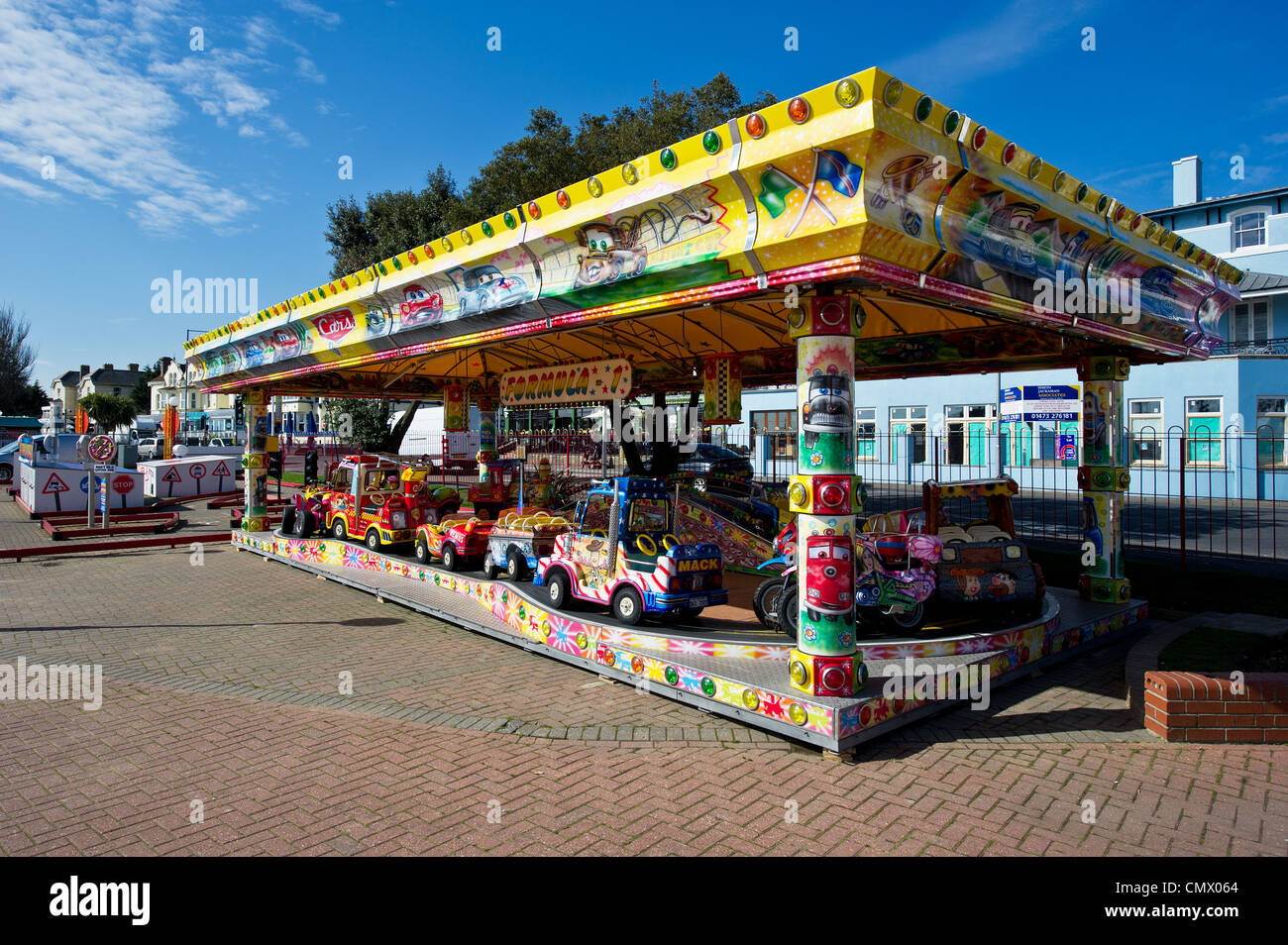 A colourful fairground ride Stock Photo - Alamy