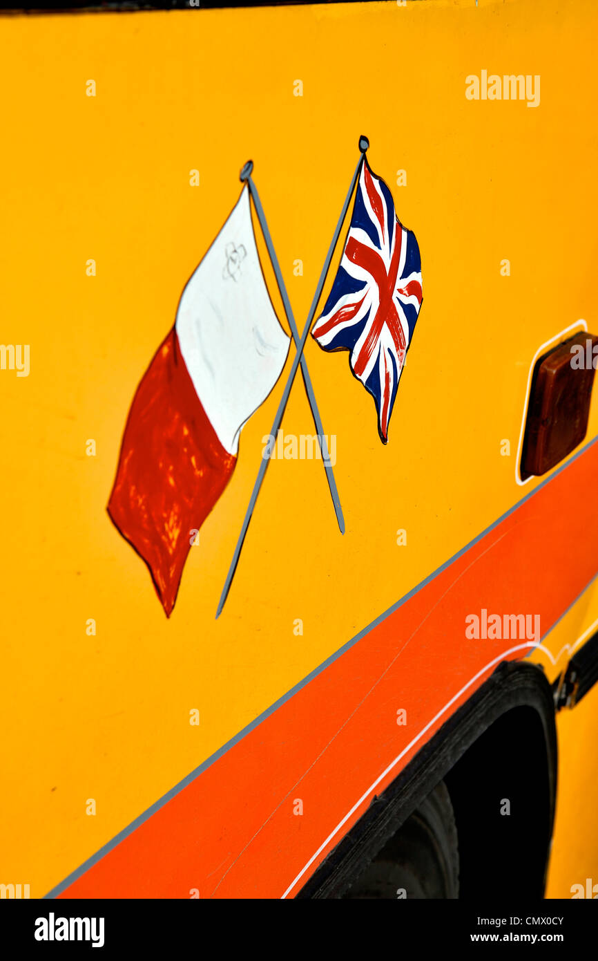 Auto with flags hi-res stock photography and images - Alamy