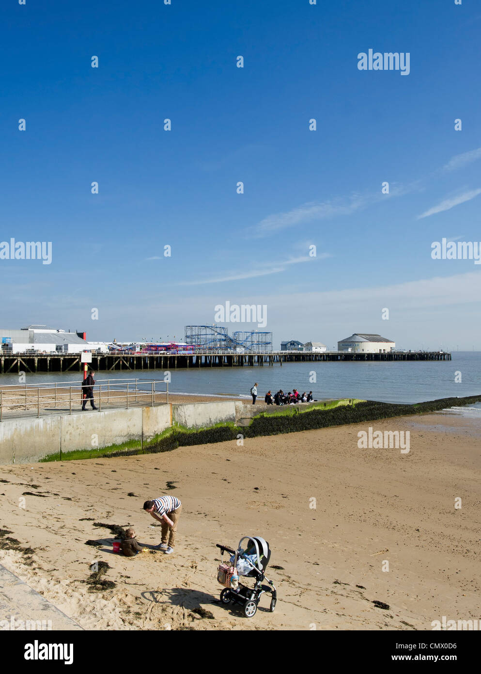 Clacton beach in Essex Stock Photo - Alamy