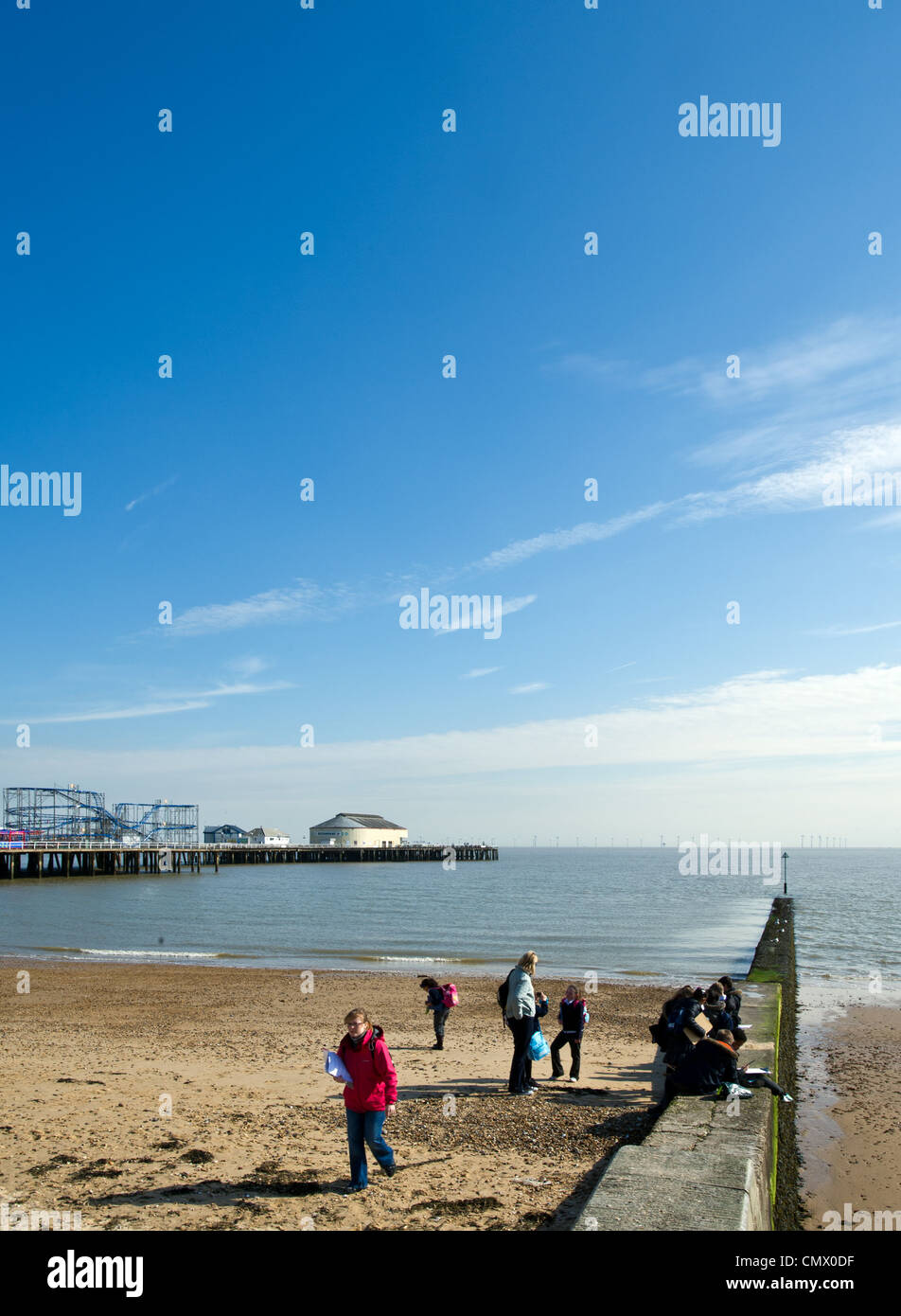 Beach pier clacton on sea hi-res stock photography and images - Alamy