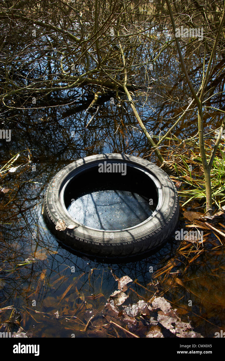 Discarded Garbage in Nature Stock Photo - Alamy