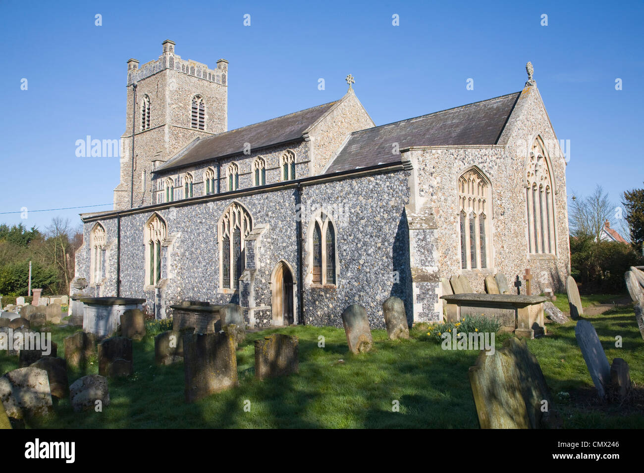Saint John the Baptist church, Saxmundham, Suffolk, England Stock Photo ...