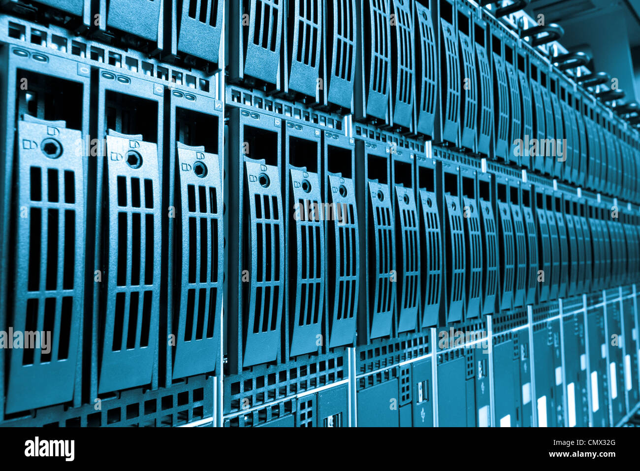Data center with hard drives Stock Photo - Alamy