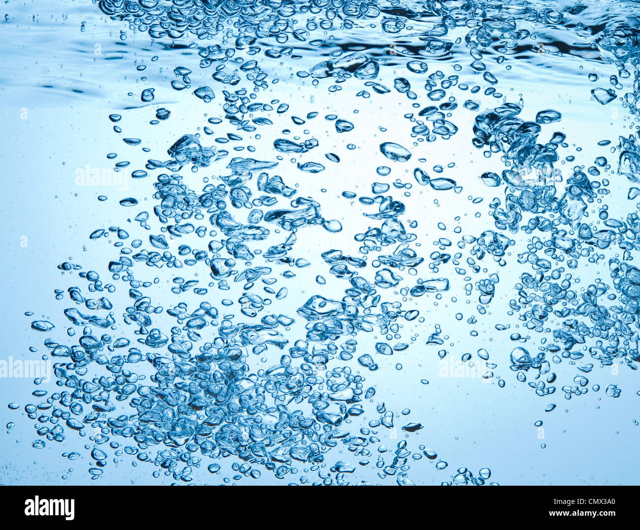 closeup of blue bubbles underwater Stock Photo - Alamy