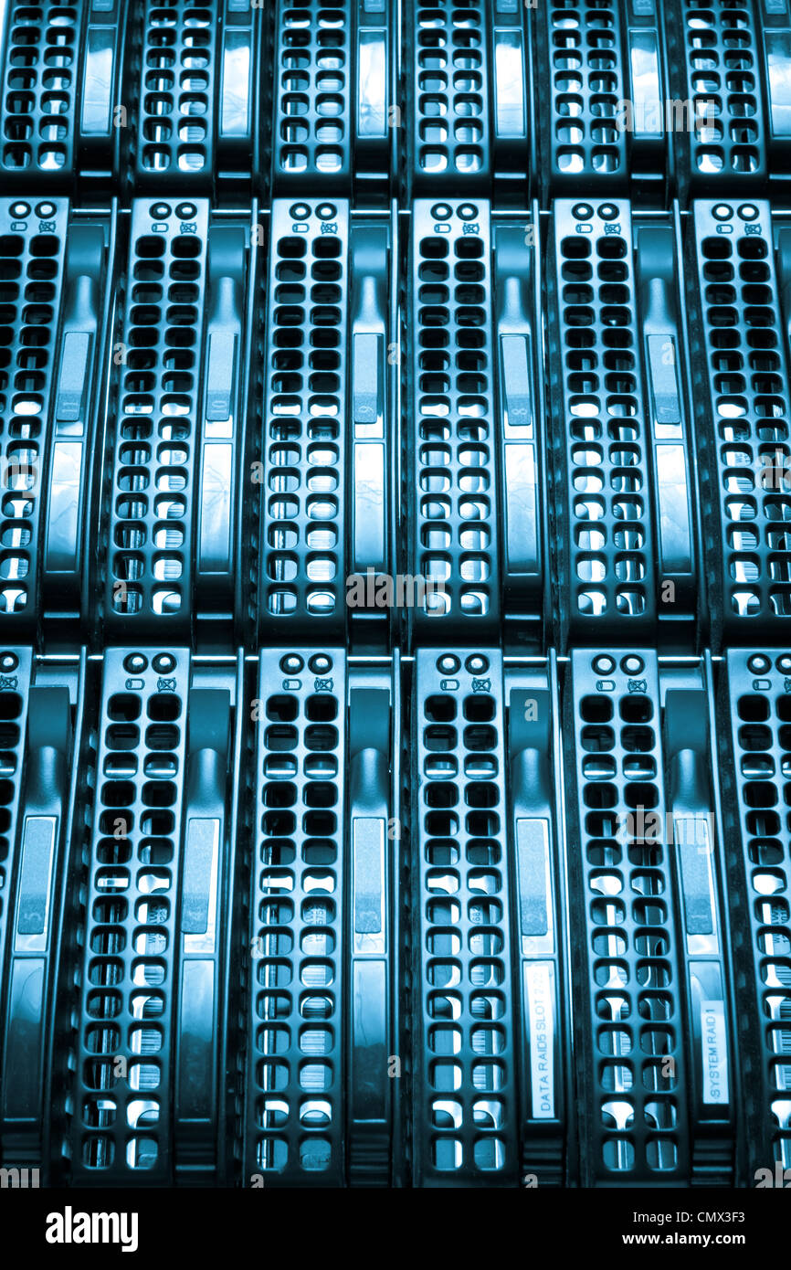 Data center with hard drives Stock Photo - Alamy