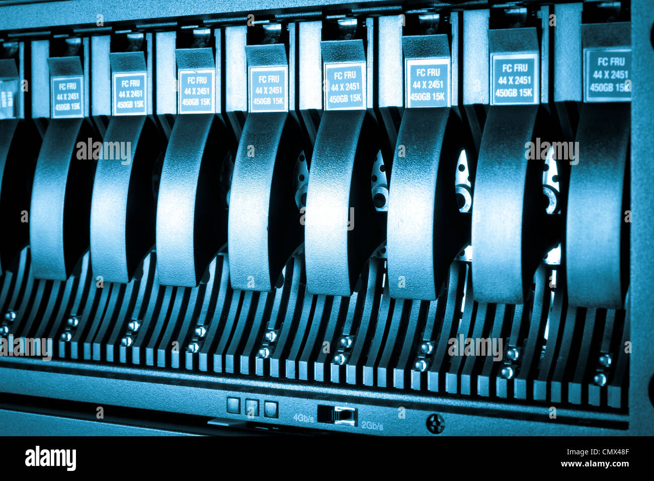 Detail of hard drive cluster in data center Stock Photo - Alamy
