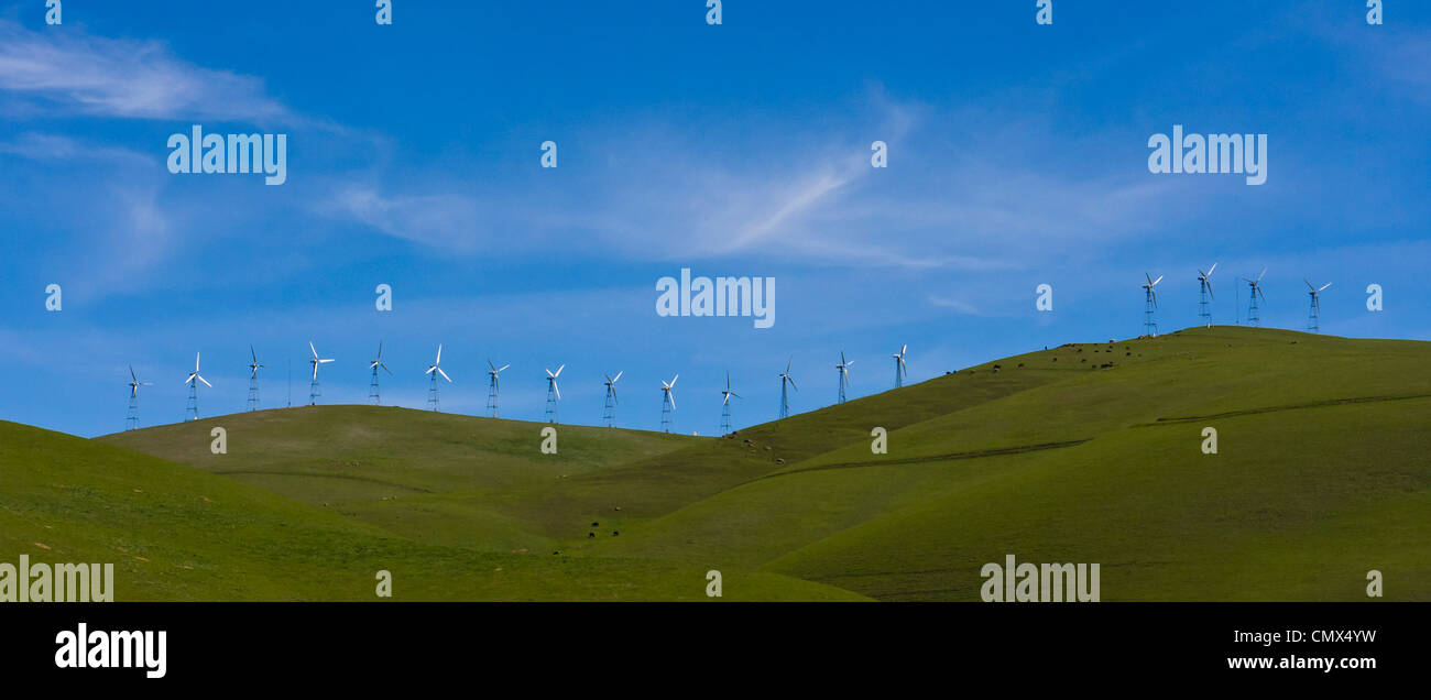 USA California Livermore View Of Altamont Pass Wind Farm Stock Photo usa-california-livermore-view-of-altamont-pass-wind-farm-stock-photo