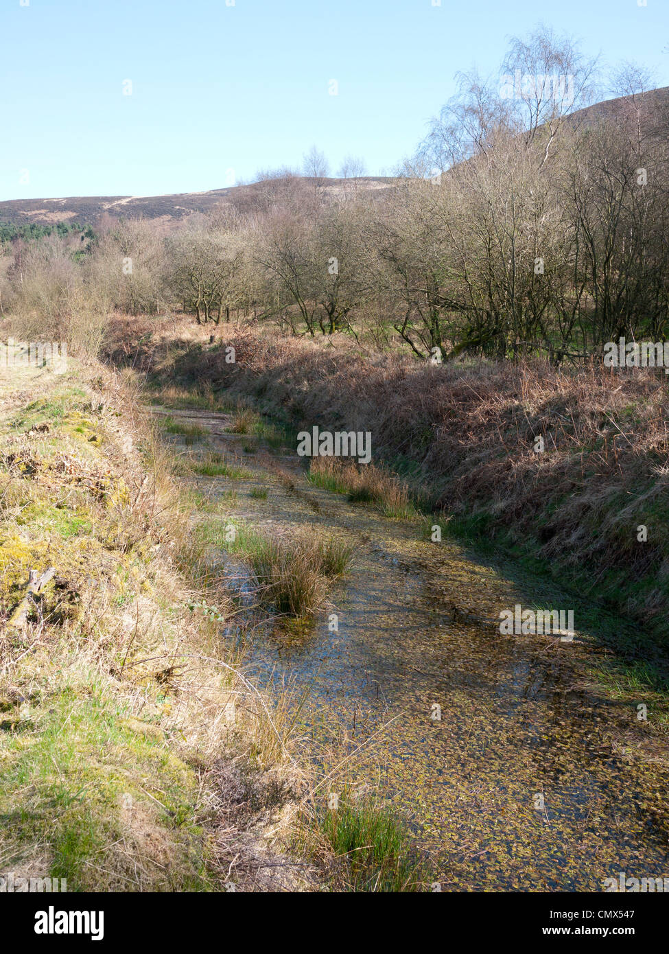 Hillside rain overflow, England, UK Stock Photo - Alamy