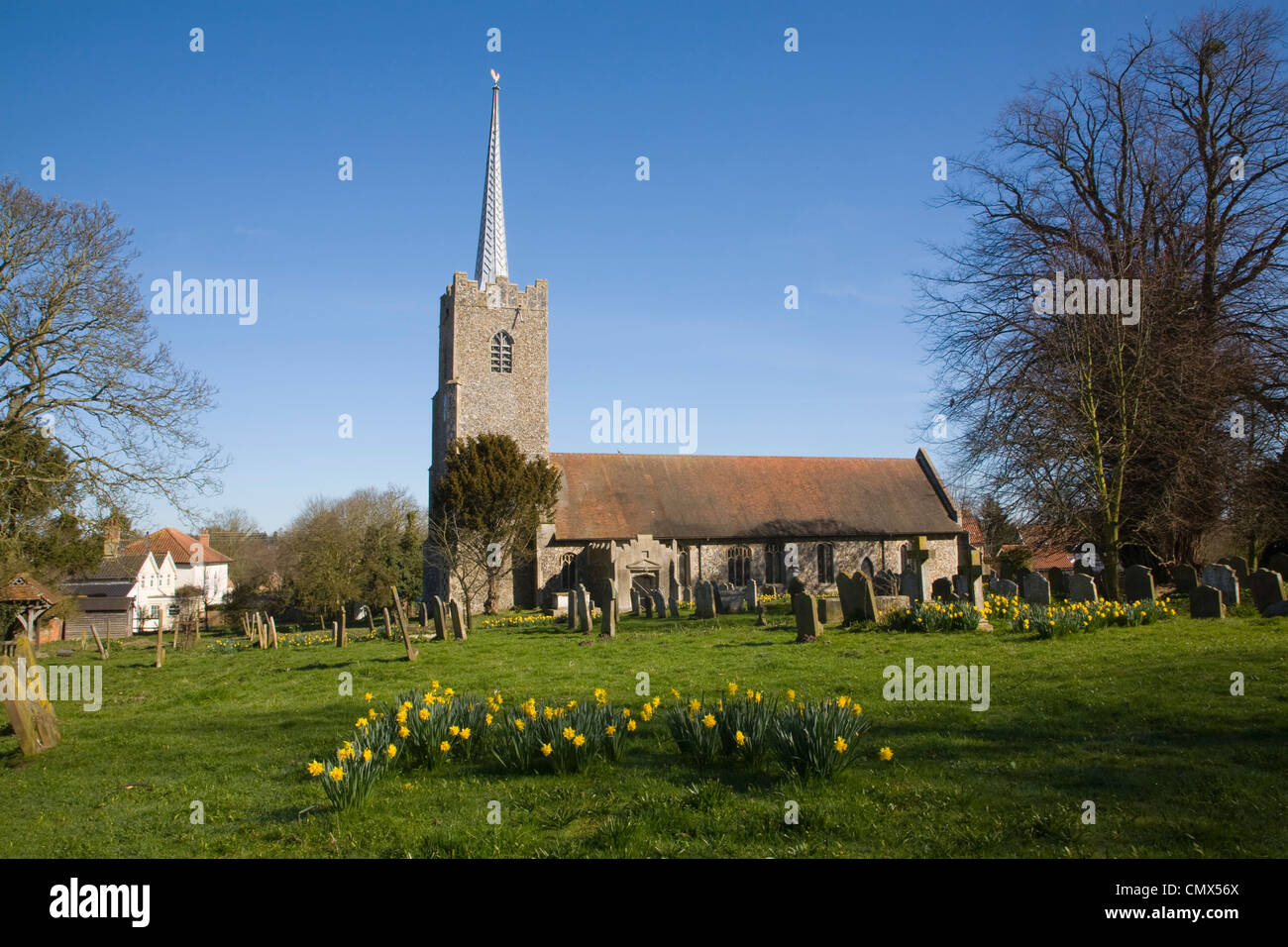 Holy Trinity village parish church, Middleton, Suffolk, England Stock ...
