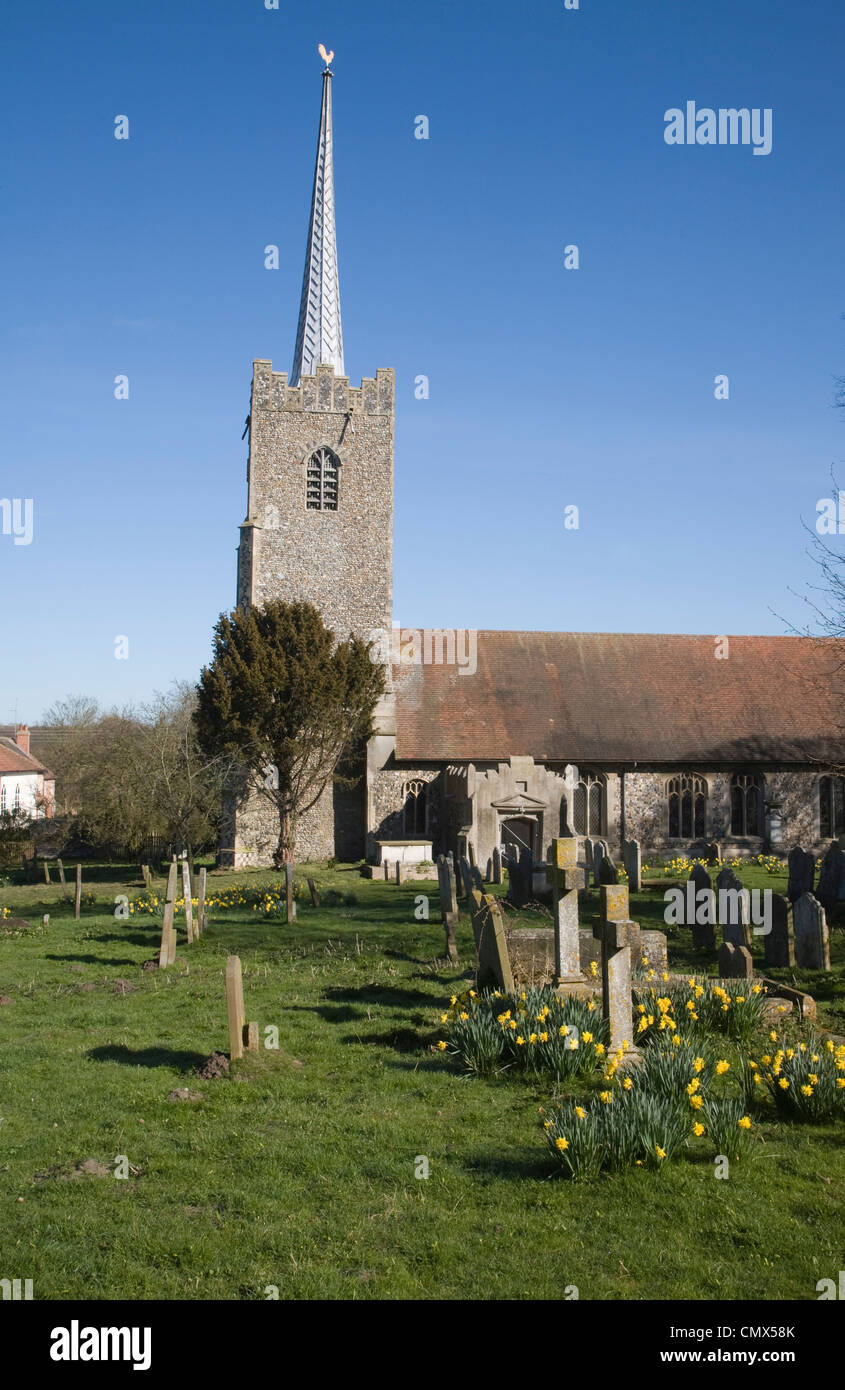 Tower and spire of holy trinity parish church hi-res stock photography ...