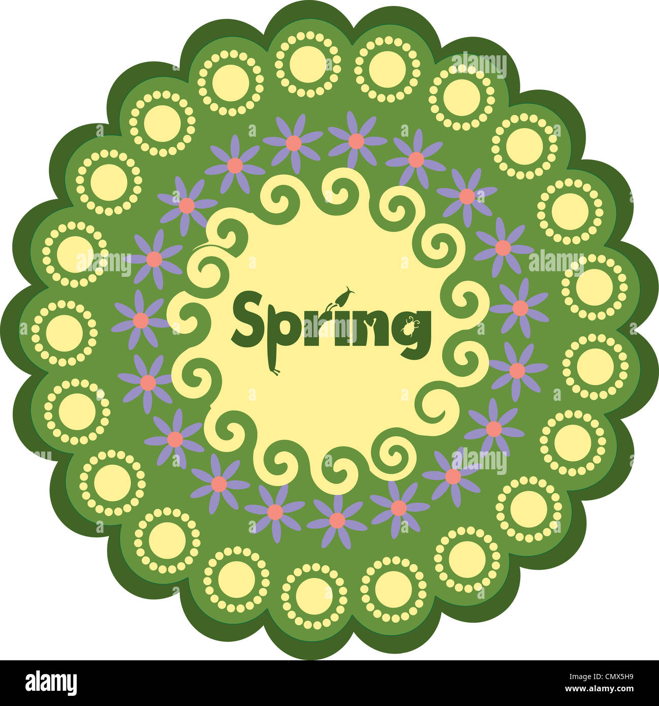 The lacy text - spring Stock Photo - Alamy