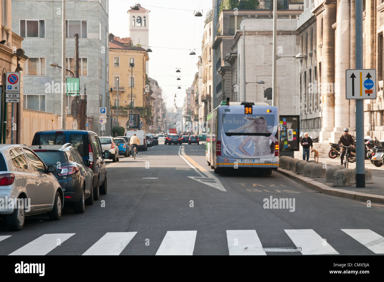 Italy milan street scene hi-res stock photography and images - Alamy