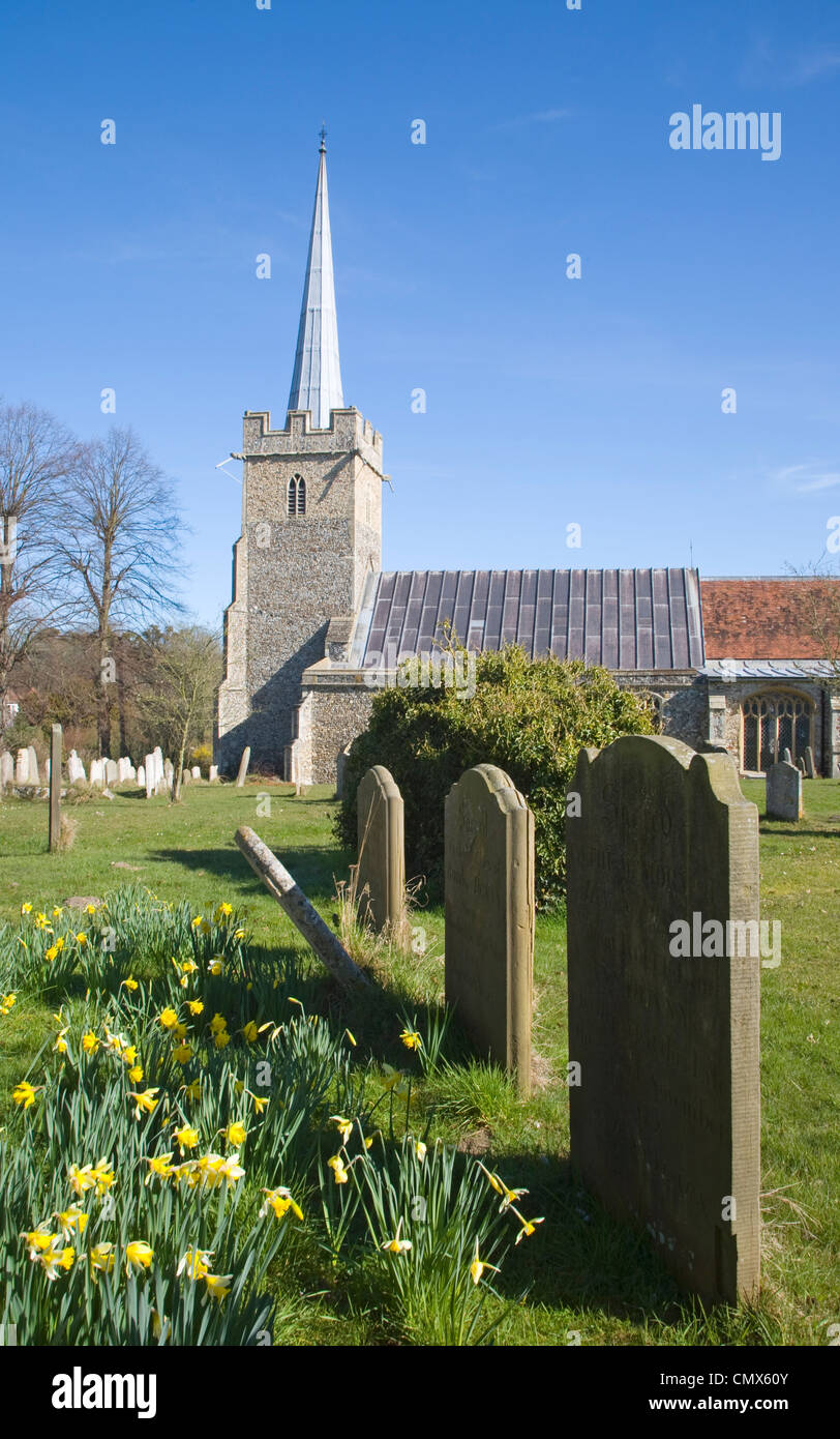 Parish Church Saint Peter village Yoxford, Suffolk, England Stock Photo ...