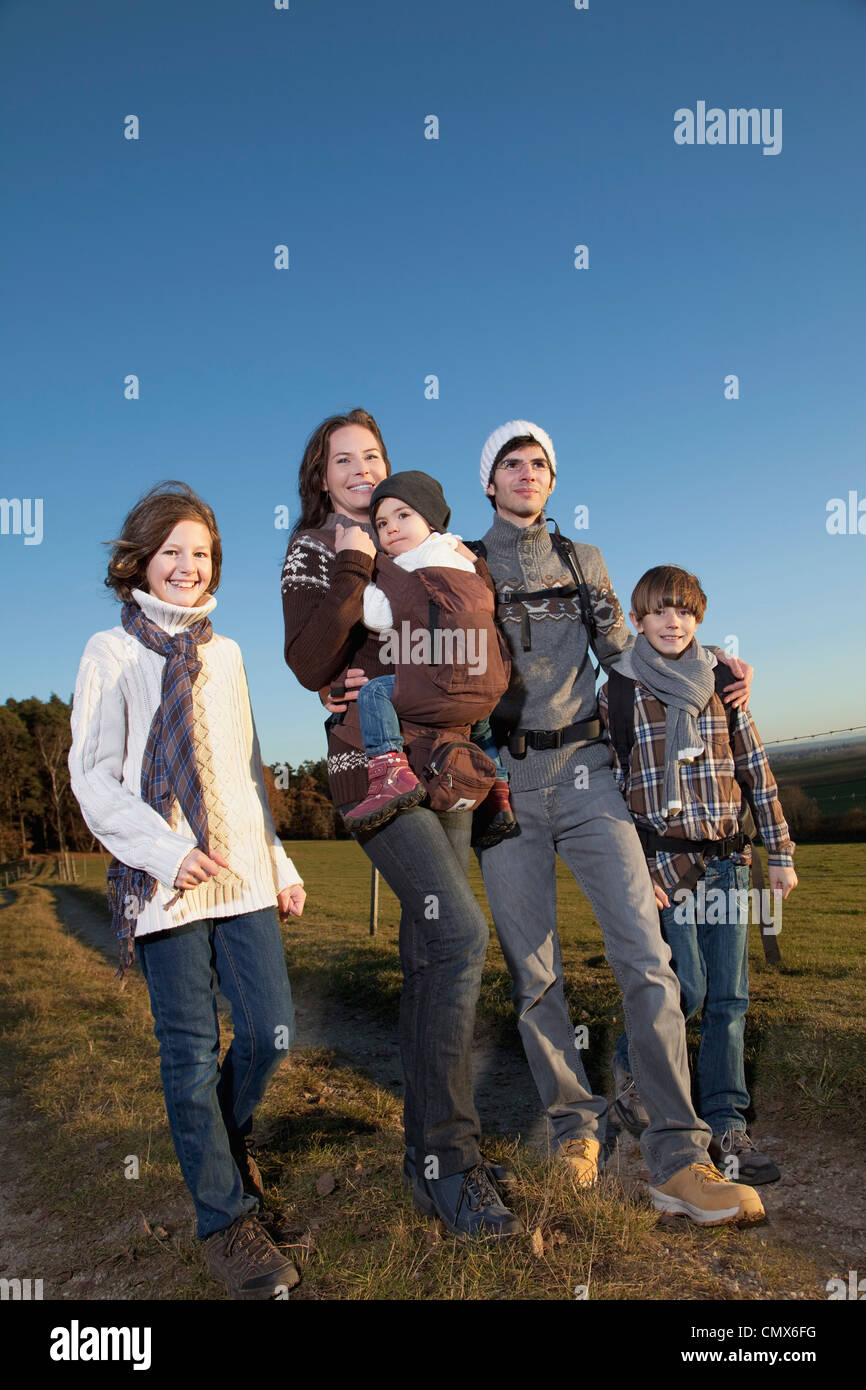 Germany, Bavaria, Family hiking, smiling Stock Photo - Alamy