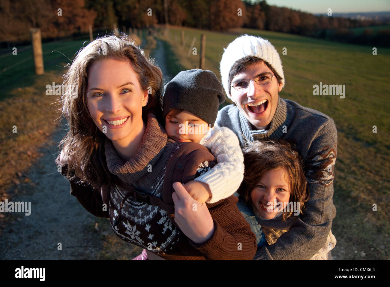 Germany, Bavaria, Family having fun, smiling Stock Photo - Alamy
