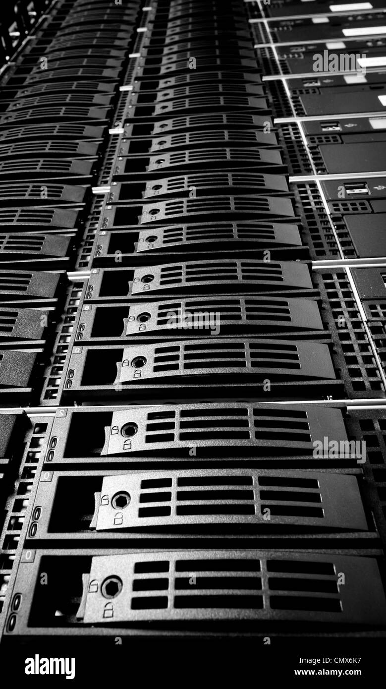 Data center with hard drives Stock Photo - Alamy