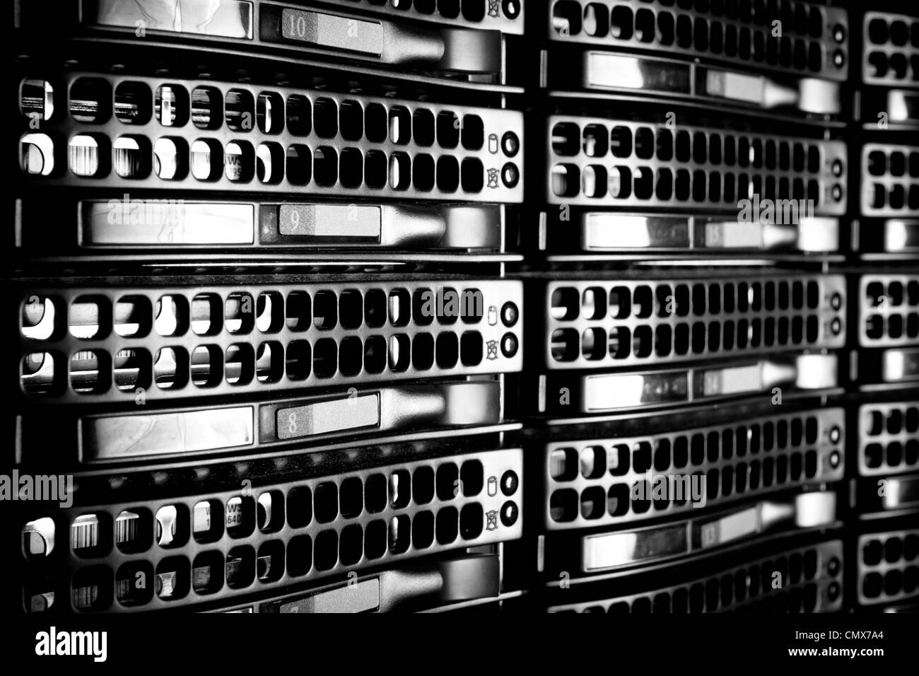 Data center rack Black and White Stock Photos & Images - Alamy
