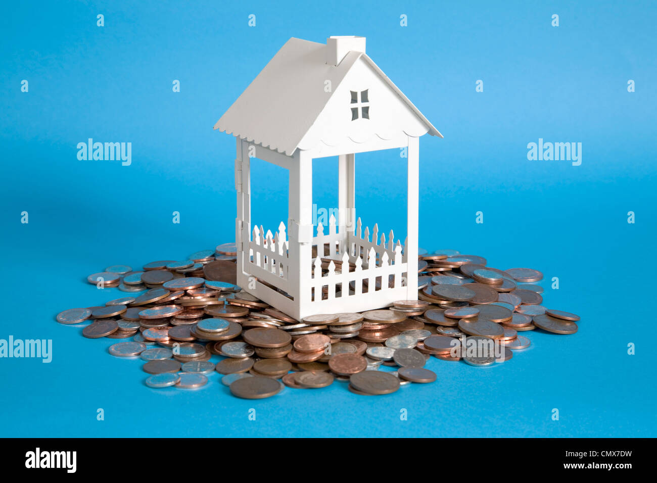 White house on coins Stock Photo - Alamy