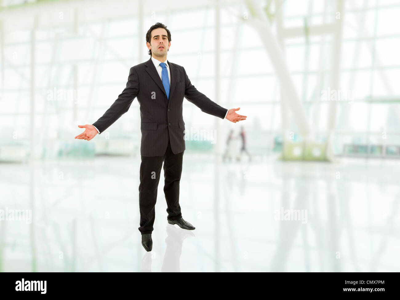 Silly business man waiting hi-res stock photography and images - Alamy