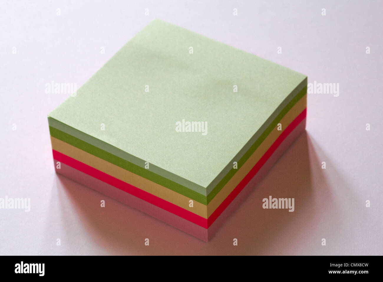 Pad of blank multi coloured post it notes hi-res stock photography and ...