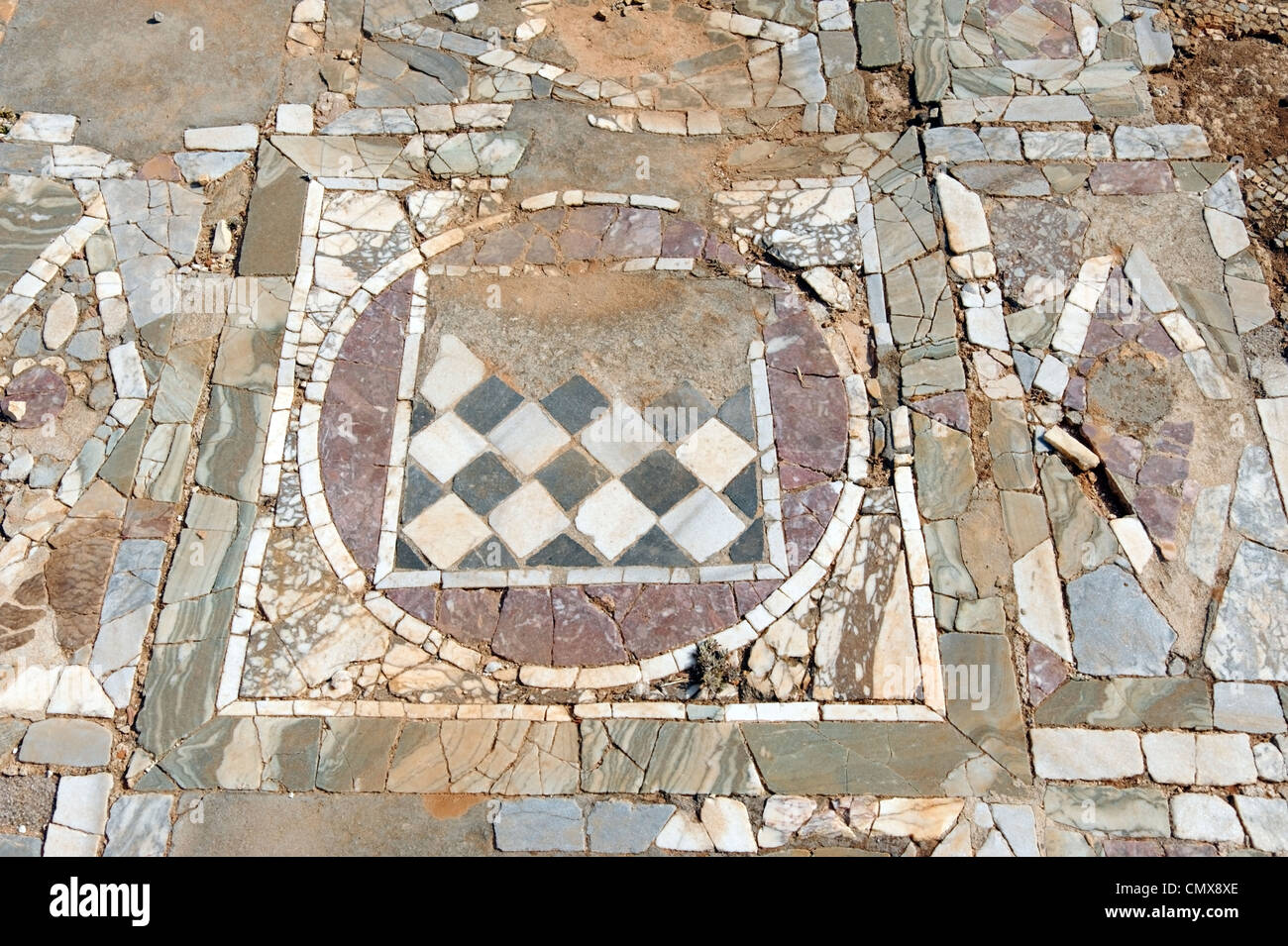 Ras Al-Hillal. Libya. View of the ruins of the Byzantine church which ...