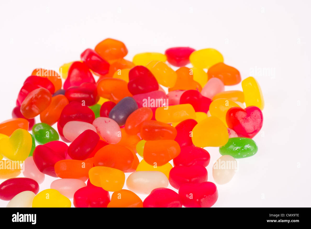 Assortment of fruity jelly beans Stock Photo - Alamy