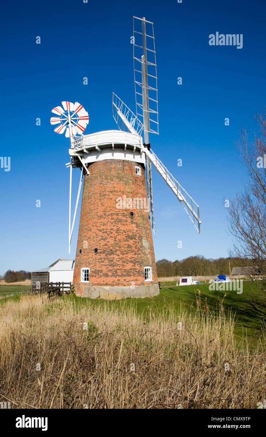 Horsey windmill Norfolk England Stock Photo - Alamy