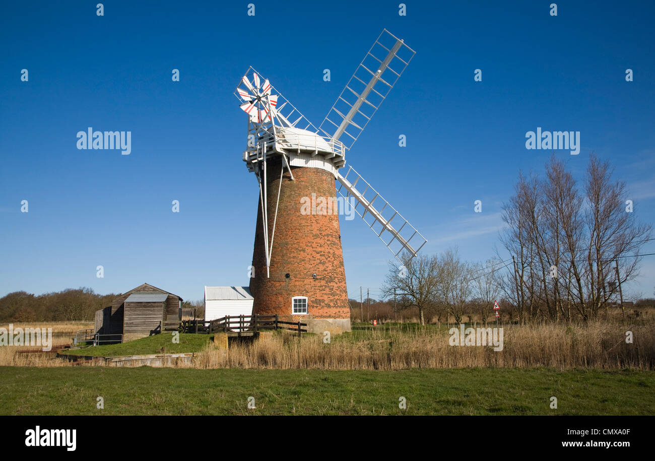 Broadland norfolk windmill hi-res stock photography and images - Alamy