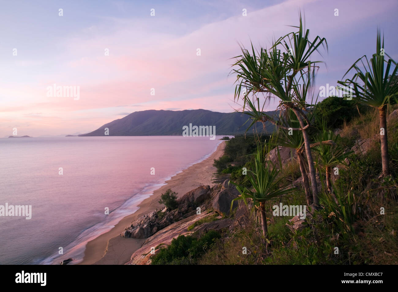 View along Wangetti Beach near Cairns, Queensland, Australia Stock ...