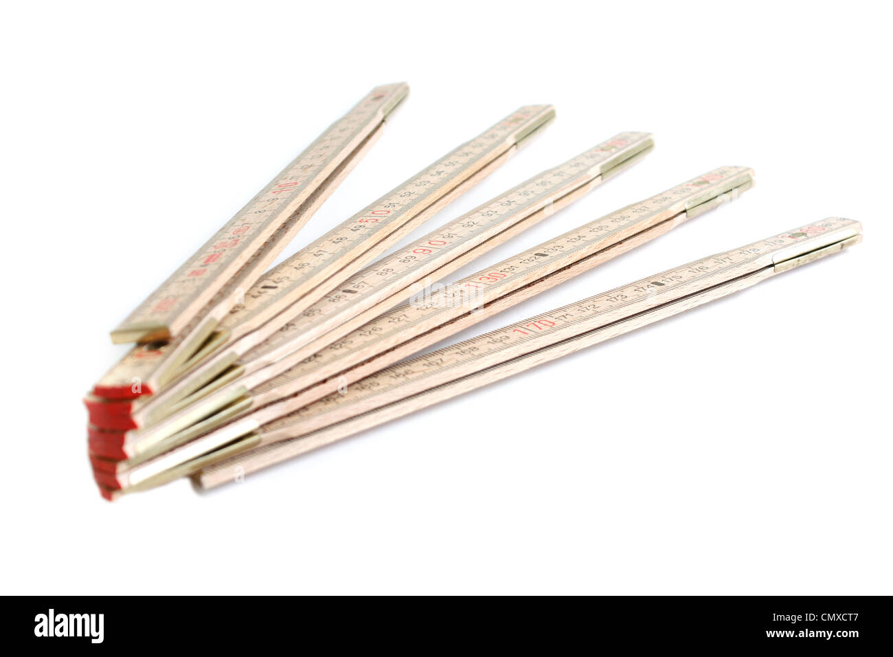 Wooden ruler Cut Out Stock Images & Pictures - Alamy